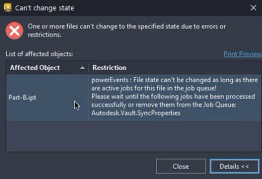 How to Fix the “Non-Tip Versions Synchronize Properties” Vault Error